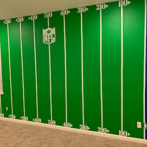NFL Football Field Wall Complete Kit 2 DIY Customized Football Decals ...