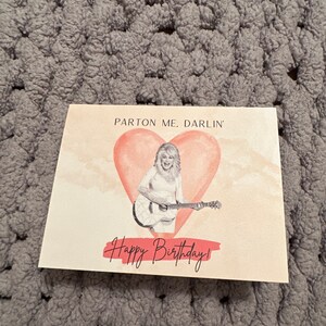 Pink Parton Me Darlin' Happy Birthday Card - Dolly Parton Birthday Card ...