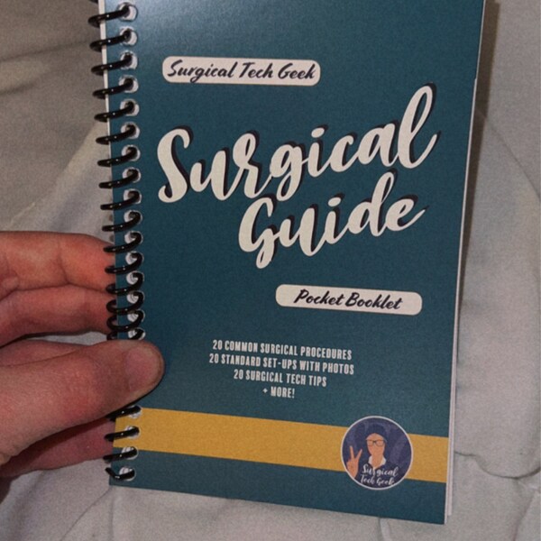 Surgical Guide Pocket Booklet, Surgical Tech Clinical Booklet ...