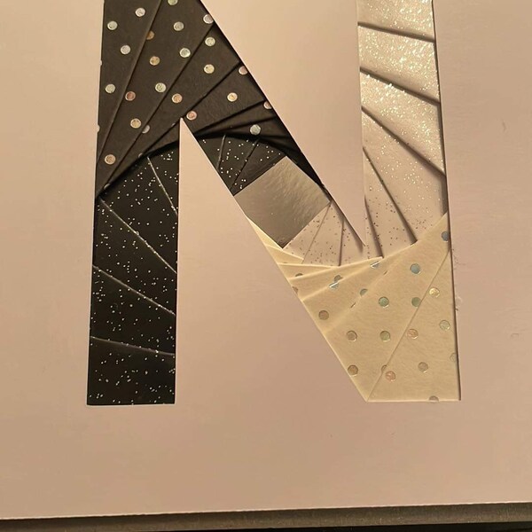 Letter N Iris Folding Pattern PDF & SVG | Alphabet Beginner Iris ...