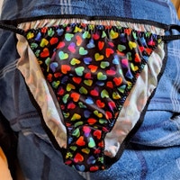 Satin String Bikini Panty Leopard Print - Etsy