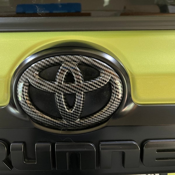 Toyota 4runner Carbon Fiber Emblem Overlay Front and Back (2PCS) 2014 ...