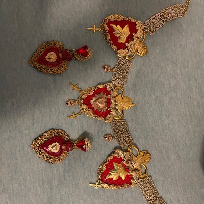 Iridescent Moon Stars Huge Pendant Necklace - Etsy