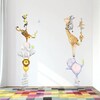 Safari Animal Stack Fabric Wall Decal, Safari Nursery, Watercolour ...
