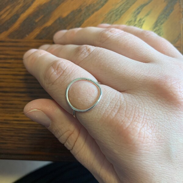 Karma Ring, Circle Ring, Silver Circle Ring, Infinity Ring, Eternity ...