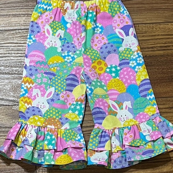 Ruffle Pants Pdf Sewing Pattern for Girls, Ruffle Pants Pattern for ...