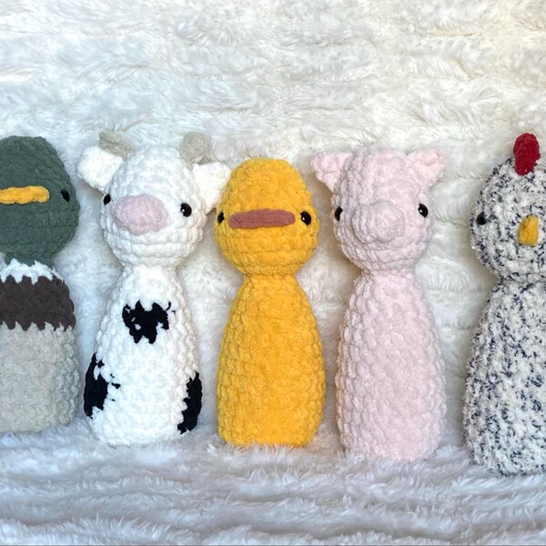 Cuddle Critters *farm Set* Crochet Pattern BUNDLE | NO SEW Crochet ...