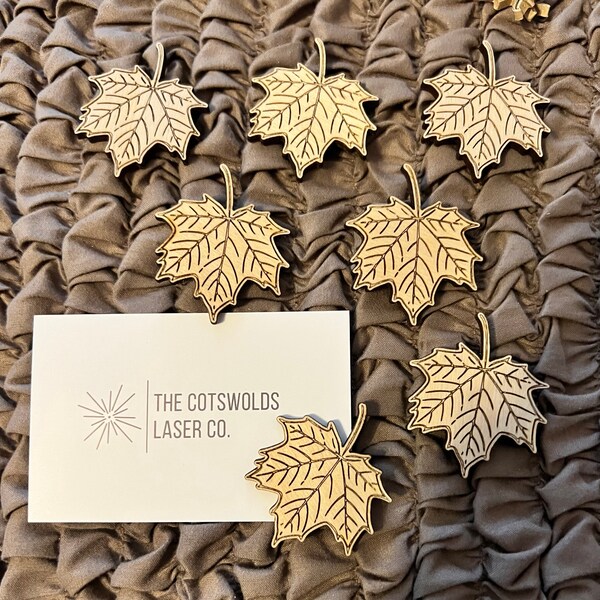7x Wooden Leaves / Leaf Shapes Laser Cut Leaves Craft Leaf Cut Out - Etsy
