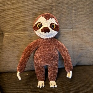 Sloth Crochet Pattern Amigurumi Sloth Cute Beginner Friendly Stuffed ...