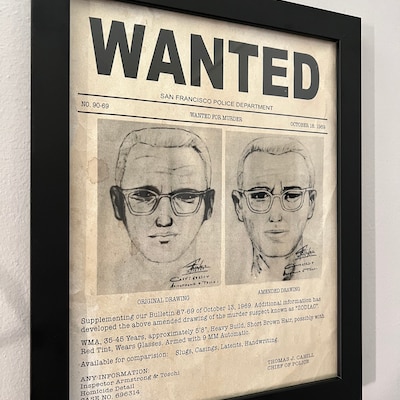 Zodiac Serial Killer Wanted Poster - Etsy