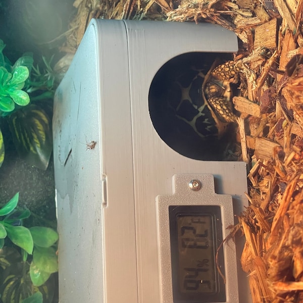 Reptile Humid Hide With Thermometer/hygrometer - Etsy