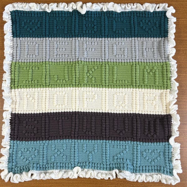 Smiley Face Afghan C2C Crochet Pattern, Written Row Counts, C2C Graphs ...