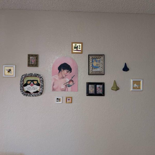 Robin Birds Oil Painting With Gold Leaf Framed 2x2 Gold Leaf Art Robin ...