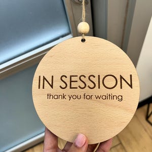 In Session Sign / Please Do Not Disturb / Custom Door Hanger / Therapy ...