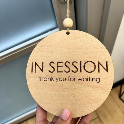 In Session Sign / Please Do Not Disturb / Custom Door Hanger / Therapy ...