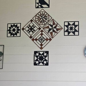 Metal Barn Quilt Set, Metal Barn Quilt Set of 4, Barn Quilt Art, Metal ...