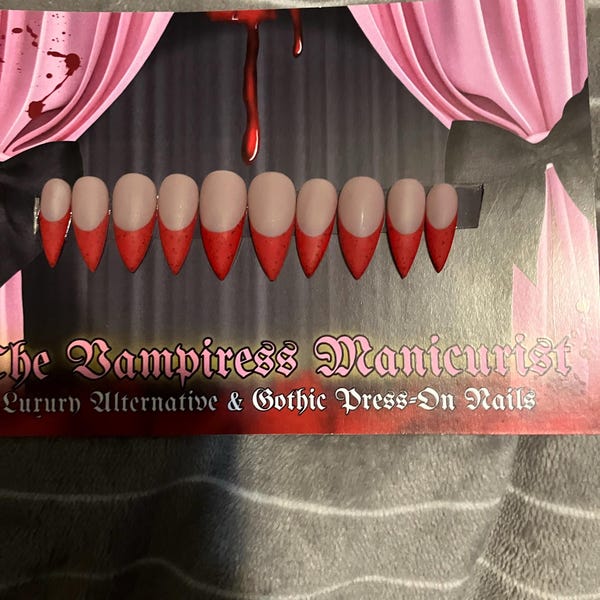 New***aqua Goth- Aqua Turquoise Blue Ombré Gothic Witchy Nails/blue ...