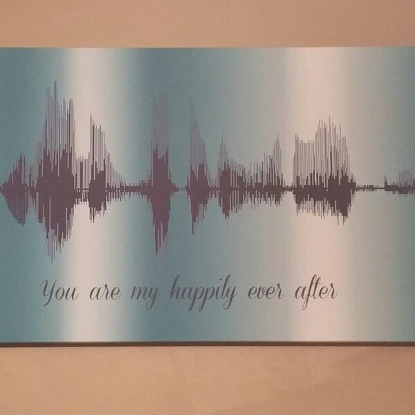 We Love You, Soundwave Art, Multiple Voice Wave Art Work Canvas, Sound ...