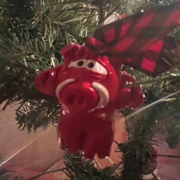 Arkansas Christmas Ornament | Razorback Christmas Ornament | Arkansas ...