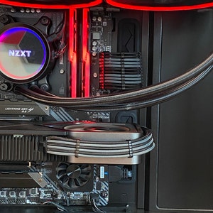 White Color Sleeved PC Psu Extension Cable Cpu Gpu Sata | Etsy