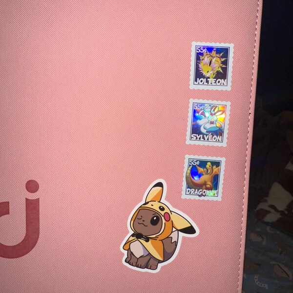 Hi-chuu! Pokemon Pikachu Raichu Holo Vinyl Sticker Sheet for Hydroflask ...