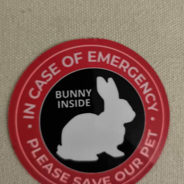 Save 2 Cats STICKER, Pet Emergency, Pet Alert for Home, in Case of ...