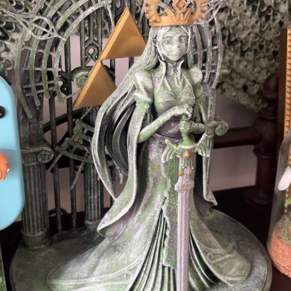 Zelda Inspired Princess of Hyrule Temple of Time Statue Diorama ...