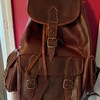Vintage Style Leather Backpack, Moroccan Braided Leather Backpack ...