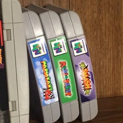 Japanese N64 Cartridge Top End Labels All 198 Japanese Labels 24 North ...