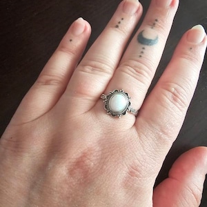 Ladder Band Ring, Sterling Silver, Modern Open Lace, Openwork ...