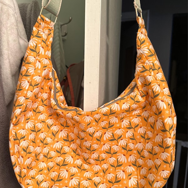 Crescent Bag Sewing Pattern, Oversized Hobo Bag, Crossbody Bag ...