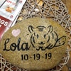 Pet Memorial Chinchilla Stone 5”/6" or 7”/8", Engraved Personalized ...