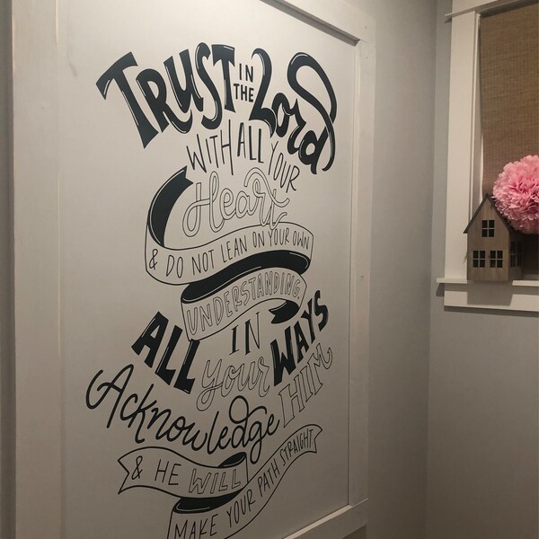 Trust in the Lord Wall Decal | Church Hallway Verse | Youth Room Decor ...