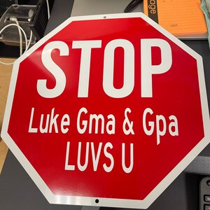 Custom STOP Sign Aluminum Street Sign - Etsy