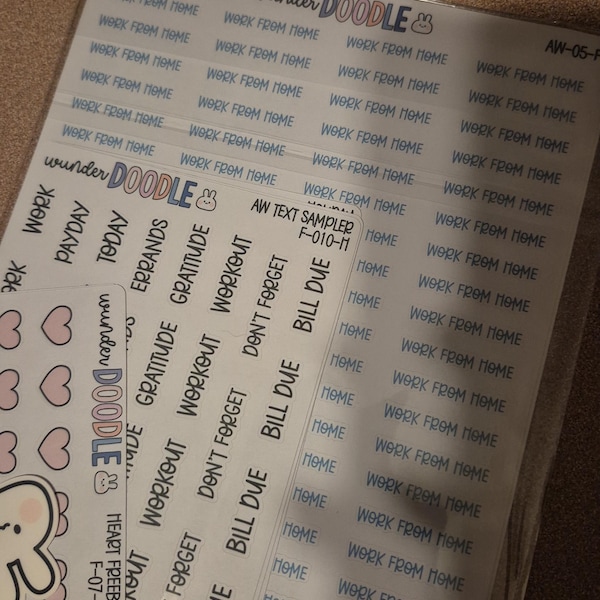 This Week Planner Stickers MS-019 Font MS Functional Stickers - Etsy