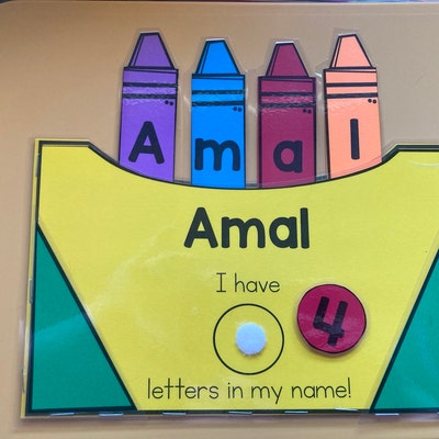 Printable Crayon Box Name Craft Back to School Craft - Etsy