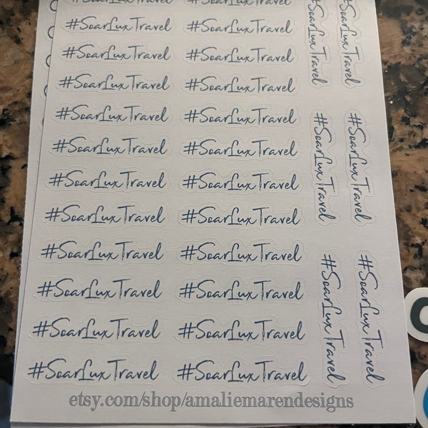 Custom Name Stickers in Color - Planner and Journal Sticker Set ...