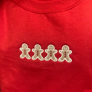 Gingerbread Man Applique Embroidery Design. Mini Gingerbread Man ...