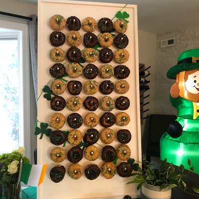 Pretzel Wall With Stand Holds 32 Pretzel Wall Wedding Pretzel Wall ...