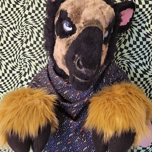 Furry Custom Plush Fursuit Hand Paws Deer, Dino & Protogen 1 Pair ...