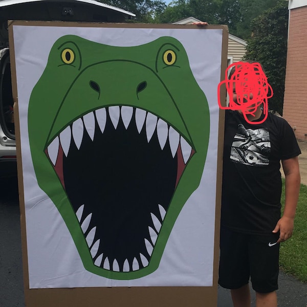 Dino Toss, Feed the T. Rex, Dinosaur Birthday Party, Dinosaur Game ...