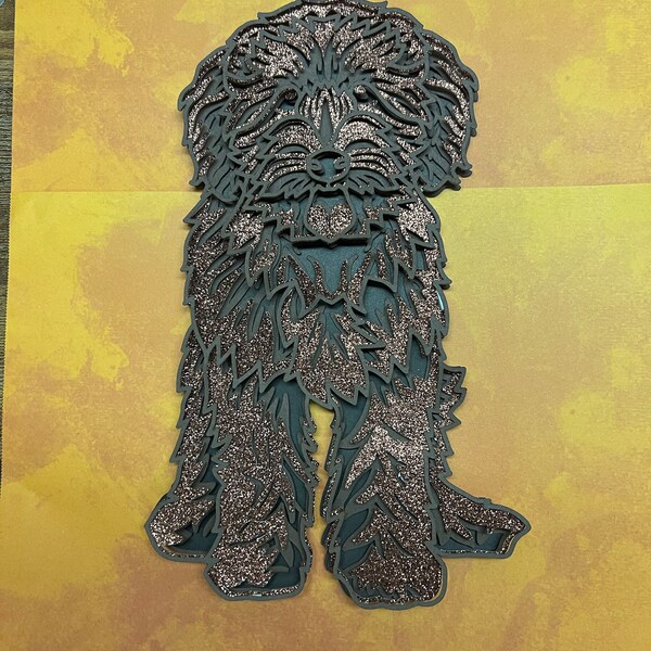 3D Goldendoodle Multilayer Dog Svg/ Goldendoodle Cut File/ 3D Layer ...