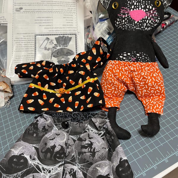 Dress up Cloth Cat Doll Including Felt Animal Friends, Clothing ...