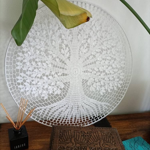Tree of Life Mandala Crochet Pattern PDF, 70cm 28in Wall Hanging ...