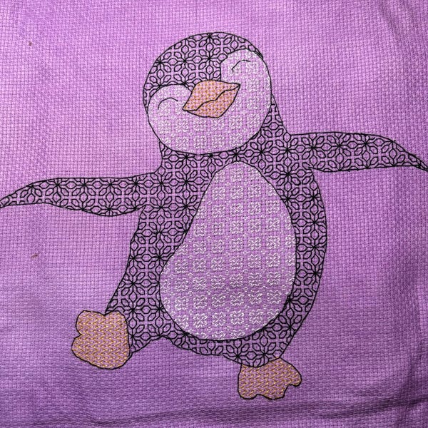 Slithering Snake - Blackwork Pattern (PDF Download) Animal Leaves ...