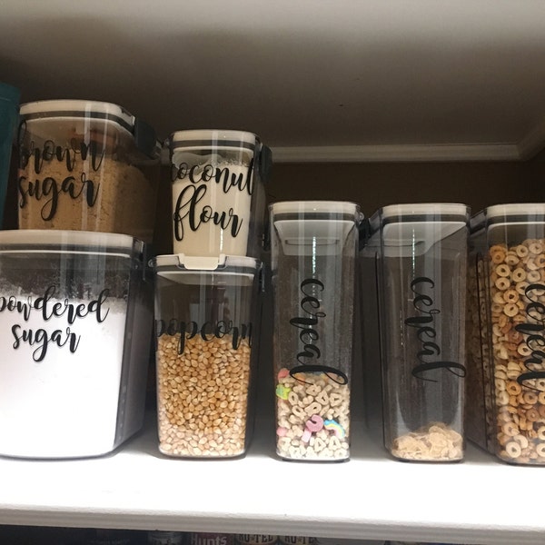 Pantry Labels Canister Labels Farmhouse Canisters Kitchen Labels ...