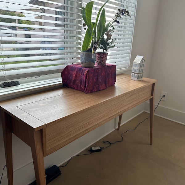 Music STUDIO DESK, Custom Sound Recording Table, Wood Furniture, Oak ...