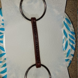 Leather Curb Strap Snaffle Bit | Etsy