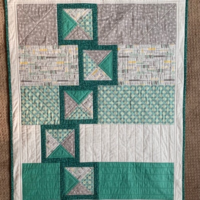 Modern Baby Quilt Pattern Jack's Boxes Baby Quilt PDF Pattern Digital ...