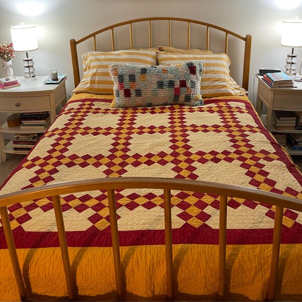 Charming! Larger Vintage Crossbody QUILT BAG Pink Blue Green - Etsy